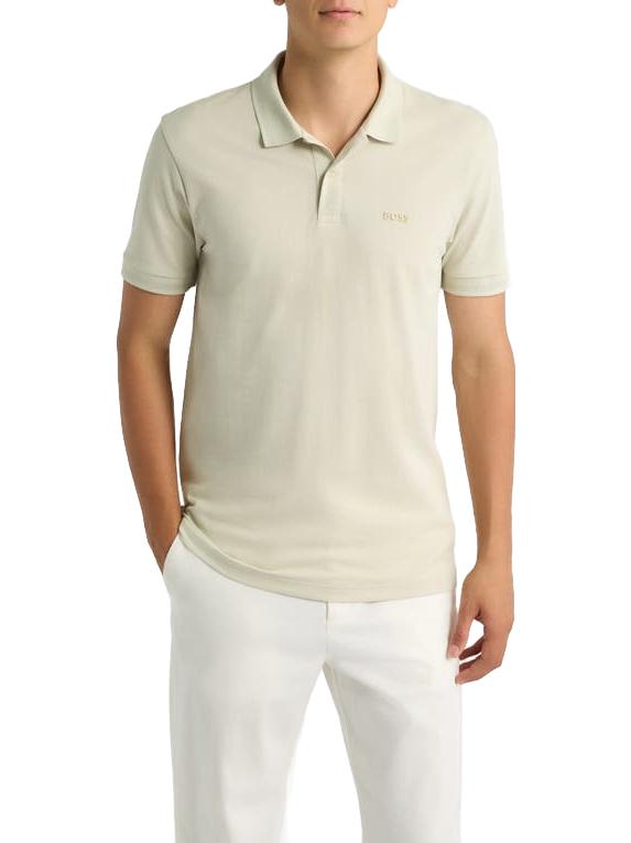 BOSS pio piqué pima cotton polo